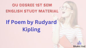 If Poem Questions and Answers & Summary by Rudyard Kipling – Bhakti Ved