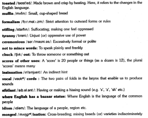 Toasted English Questions and Answers & Summary by RK Narayan – Bhakti Ved