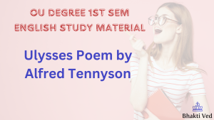 Ulysses Poem Questions and Answers & Summary by Alfred Tennyson ...